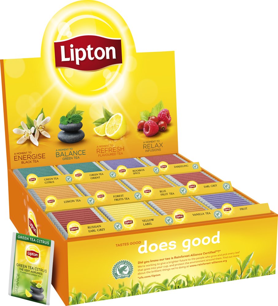 Lipton Te Assorted 12x15 påsar - Wulff Supplies