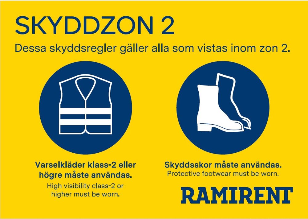 Ramirent Skylt 1008x1005 mm - Wulff Supplies