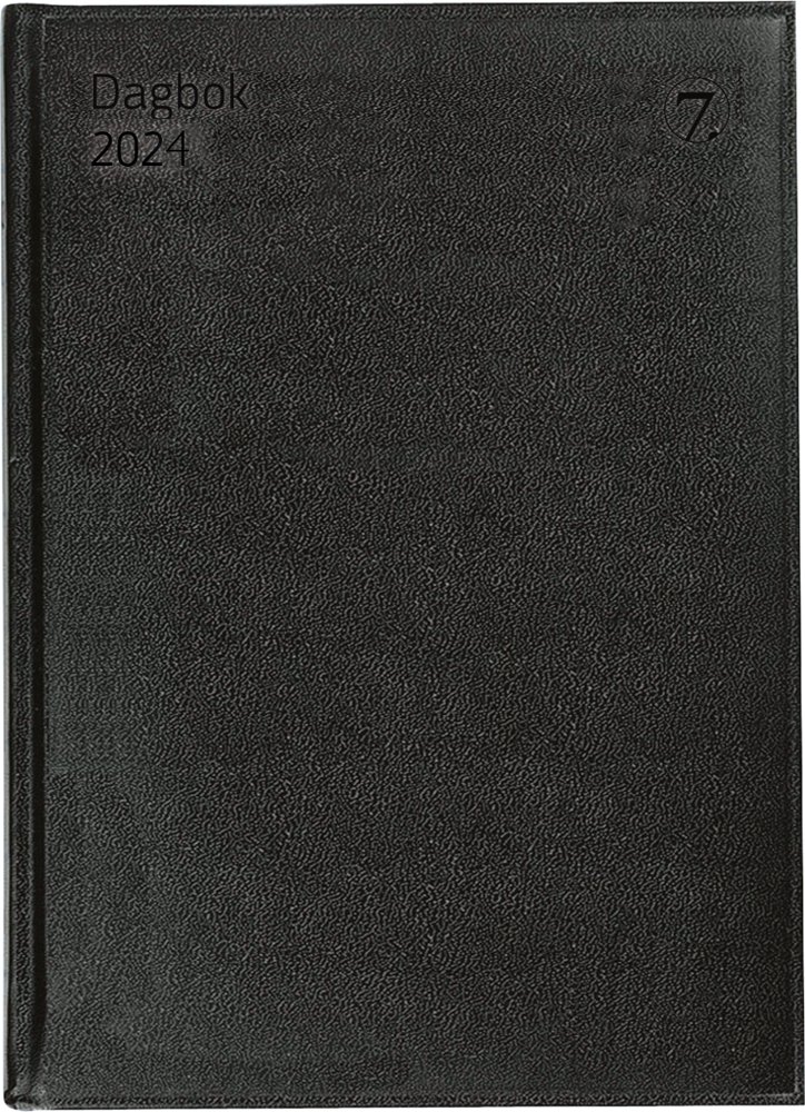 7.sans Dagbok A5 sort 2024 - Wulff Supplies