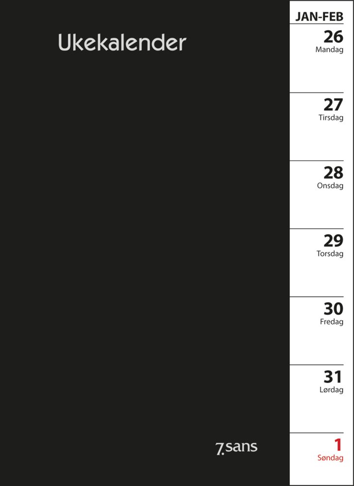 7.sans Ukekalender refill i omslag 2024 - Wulff Supplies